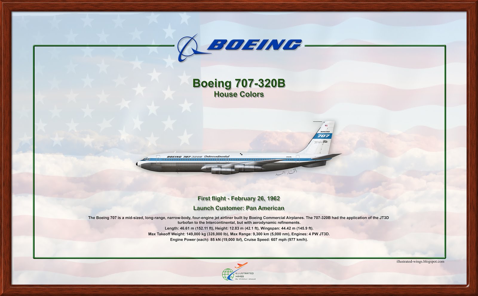 Illustrated Wings: House Color Series - Boeing 707-320B