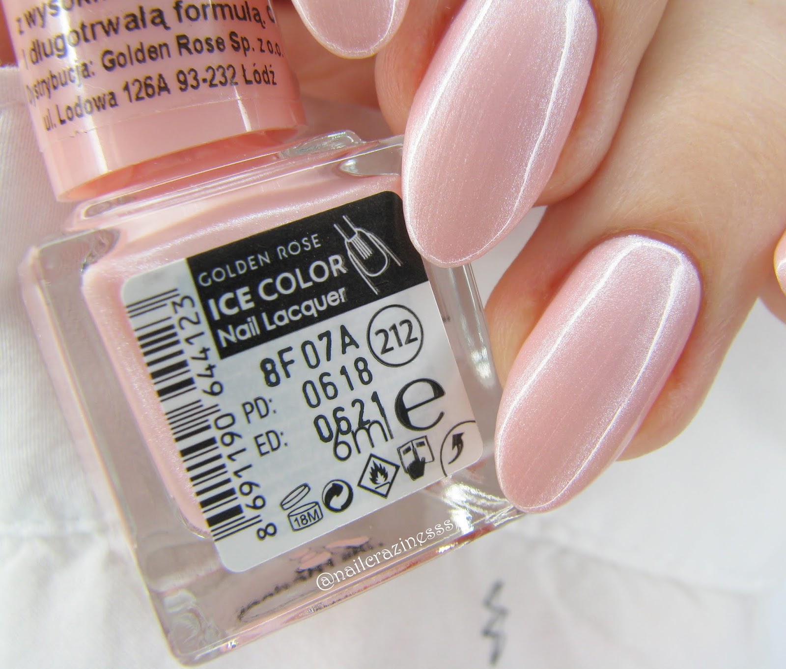 NAIL CRAZINESSS: Golden Rose Ice Color 212 - 215