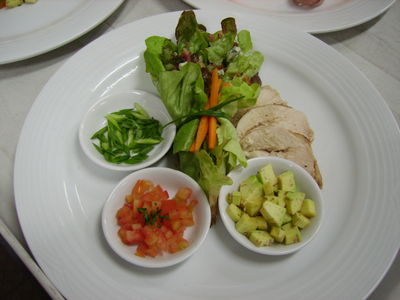 "The eyes eat first."