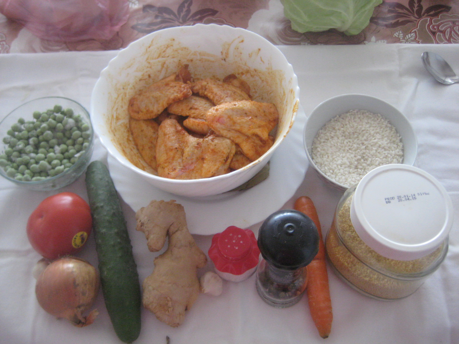 Chicken Wings With Rice ~ Recipes by Nana