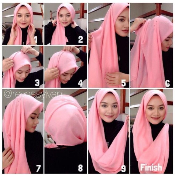 Cara Memakai Hijab Modern Style 2016