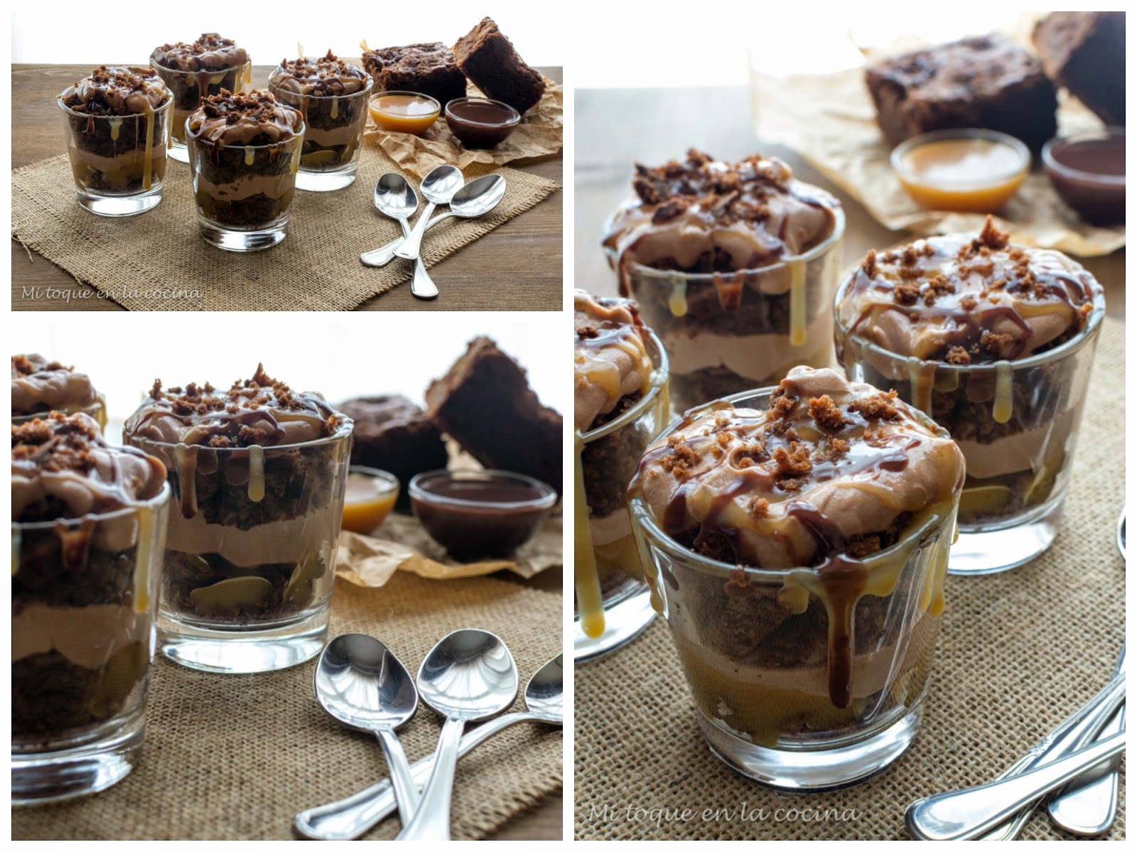 Mi toque en la cocina: Parfait de brownie, mousse de chocolate y ...
