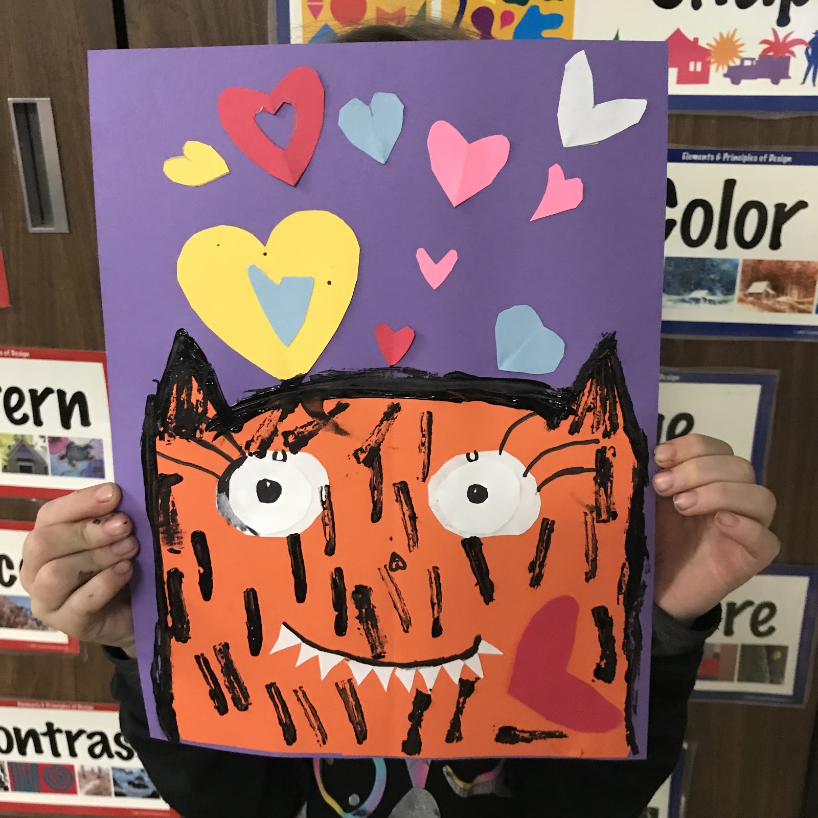 Elements of the Art Room: 1st grade Love Monsters