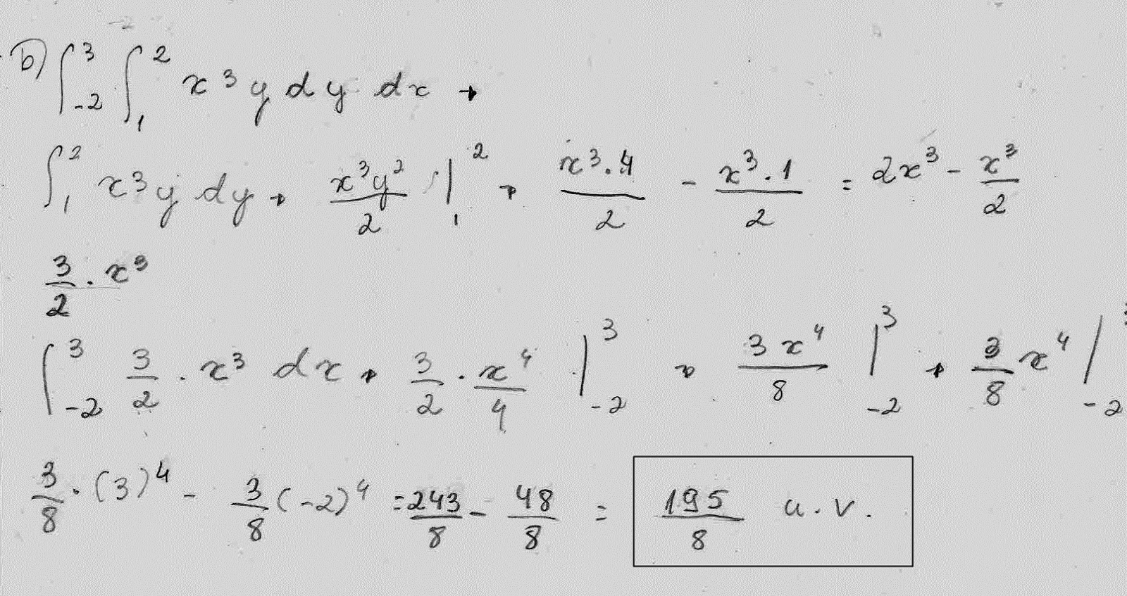 Integrais simples, definidas e duplas - Lista de exercícios resolvidos ...