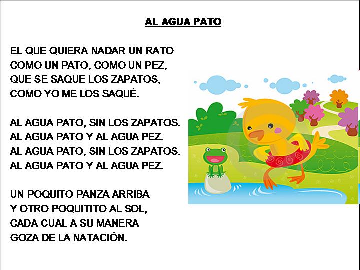 La Clase de los romanos: CANCIÓN: AL AGUA PATO