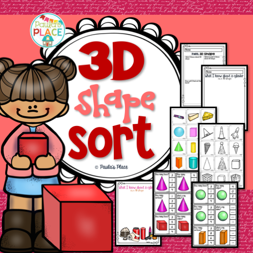 Paula's Place Teaching Resources: 3D Shape Sort