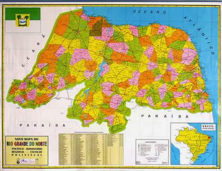 MAPA FISICO DO RN