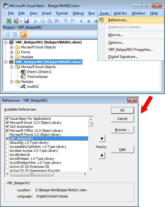 Komunitas Belajar Excel: BelajarVBA 003 - Scope seri 2