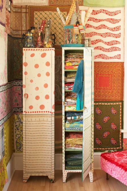 Color Marie: Decorative Storage Ideas Using Vintage Lockers