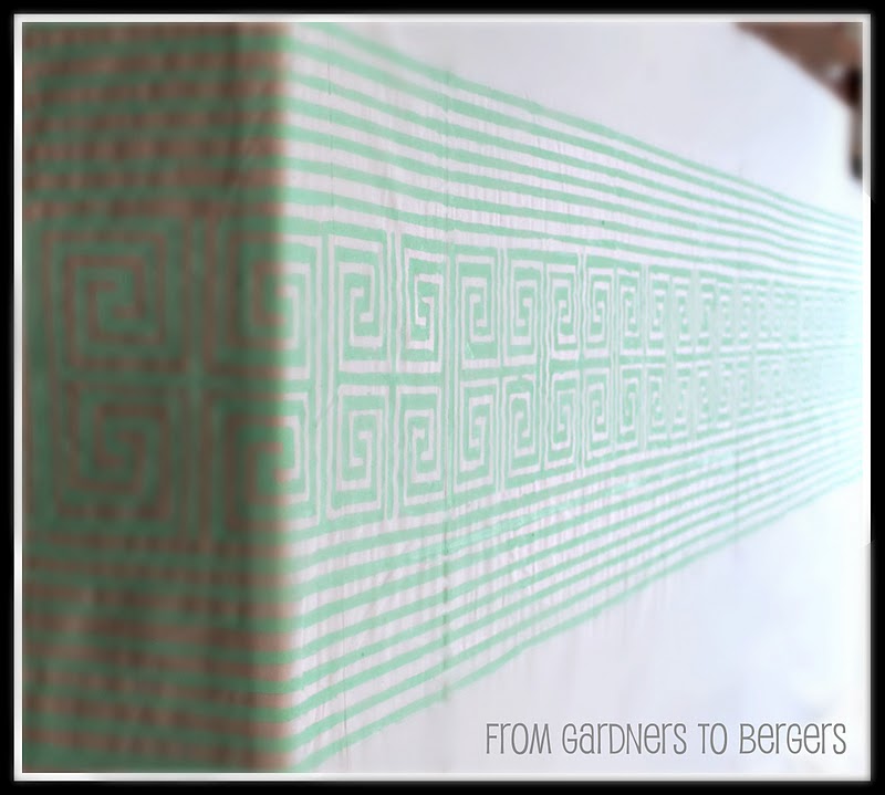 from Gardners 2 Bergers: DIY Greek Key Fabric [with printable]