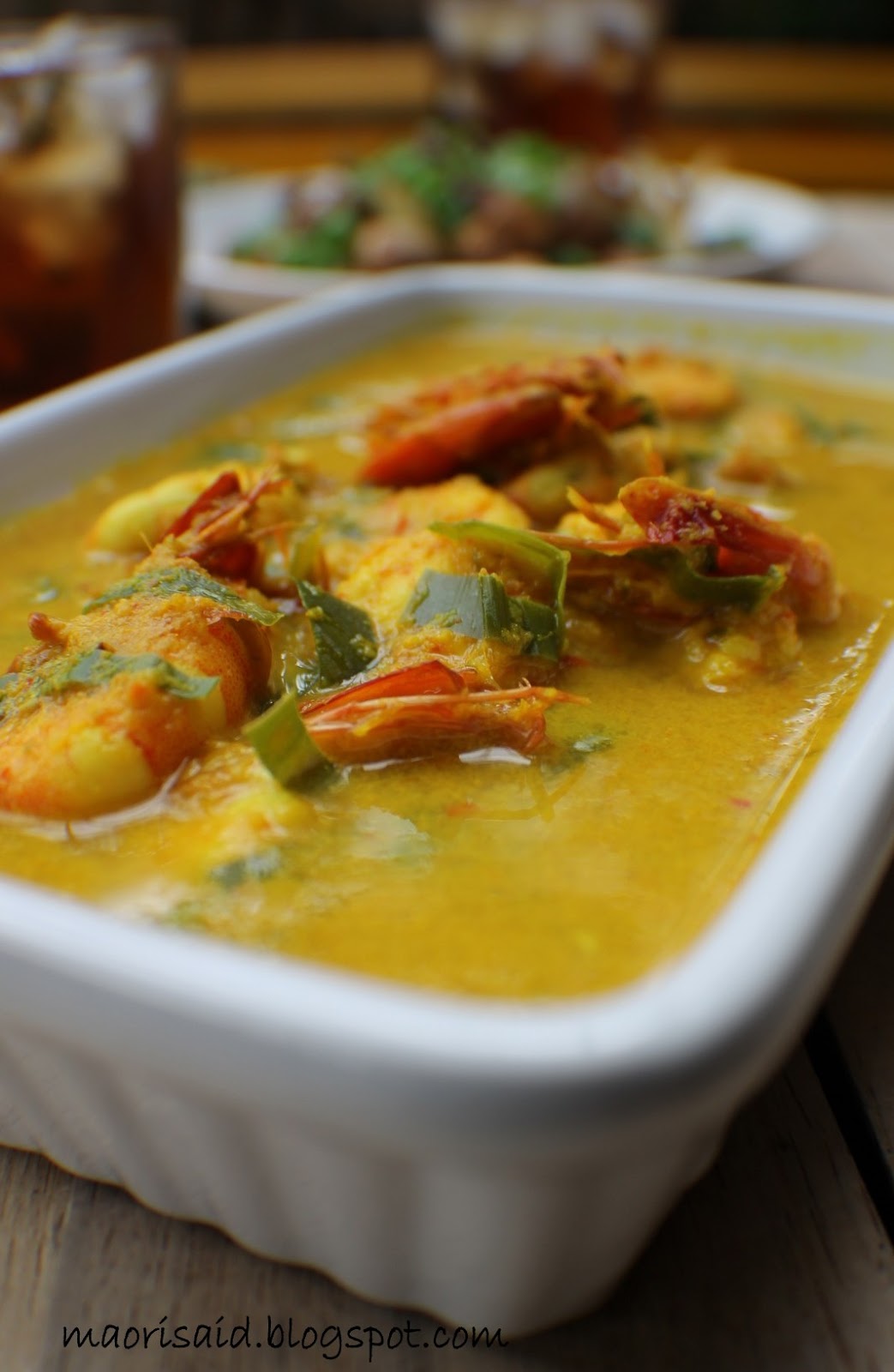 Mori's Kitchen: Kerabu Tauge Bilis Goreng, Gulai Udang dan Daging Ayam ...