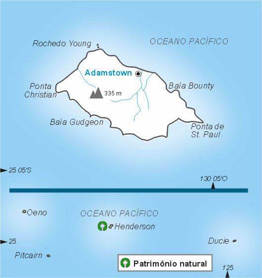 Ilhas Pitcairn | Território do Reino Unido - Geografia Total™