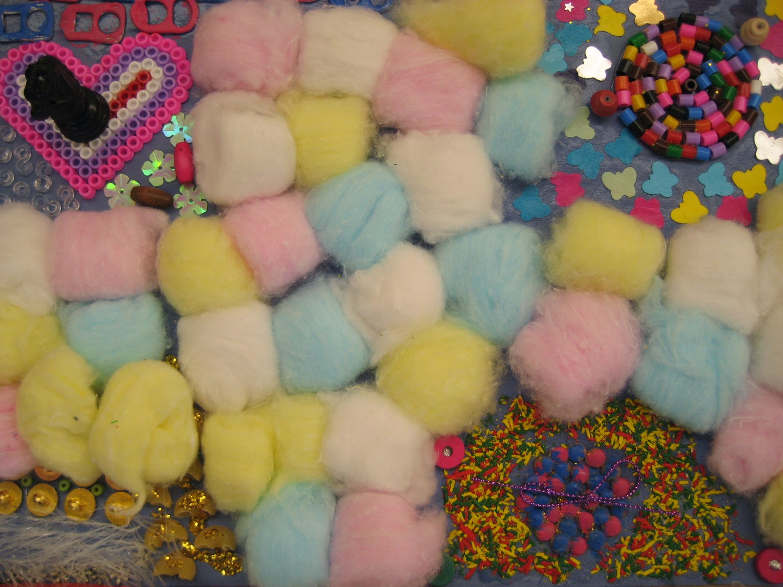 Azul turquesa bitácora de Teresa: Collage de texturas artificiales en ...