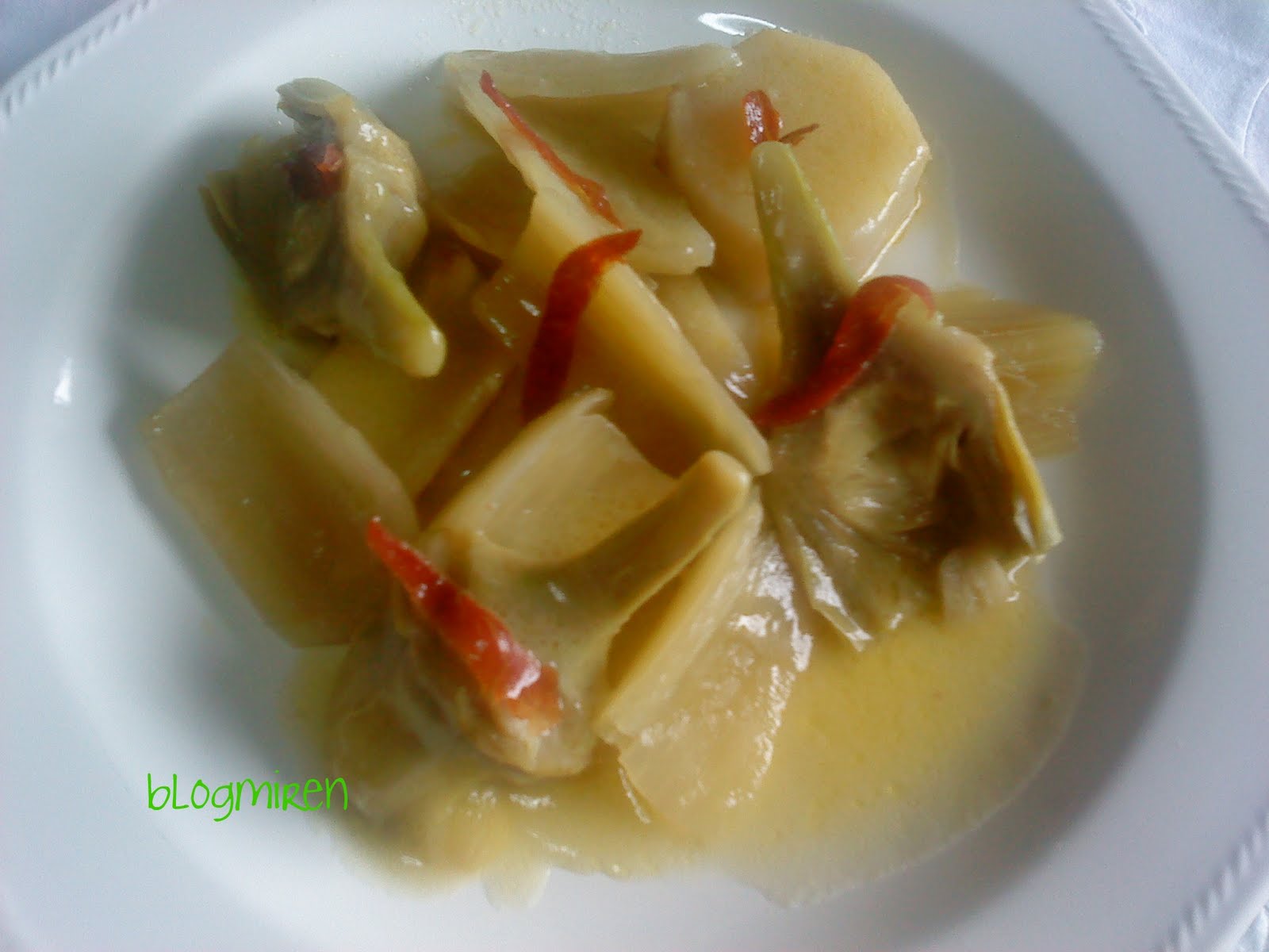 blogmiren: La receta de mi año/ Alcachofas y cardo de Navarra