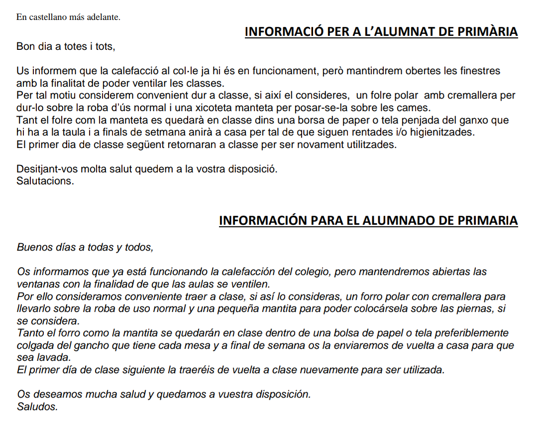 6é B De tot un poc i més: Roba d'abric!