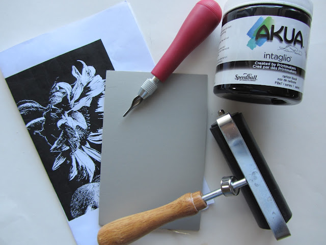 Jypsy Studio : Relief Printmaking - Linocut Sunflower