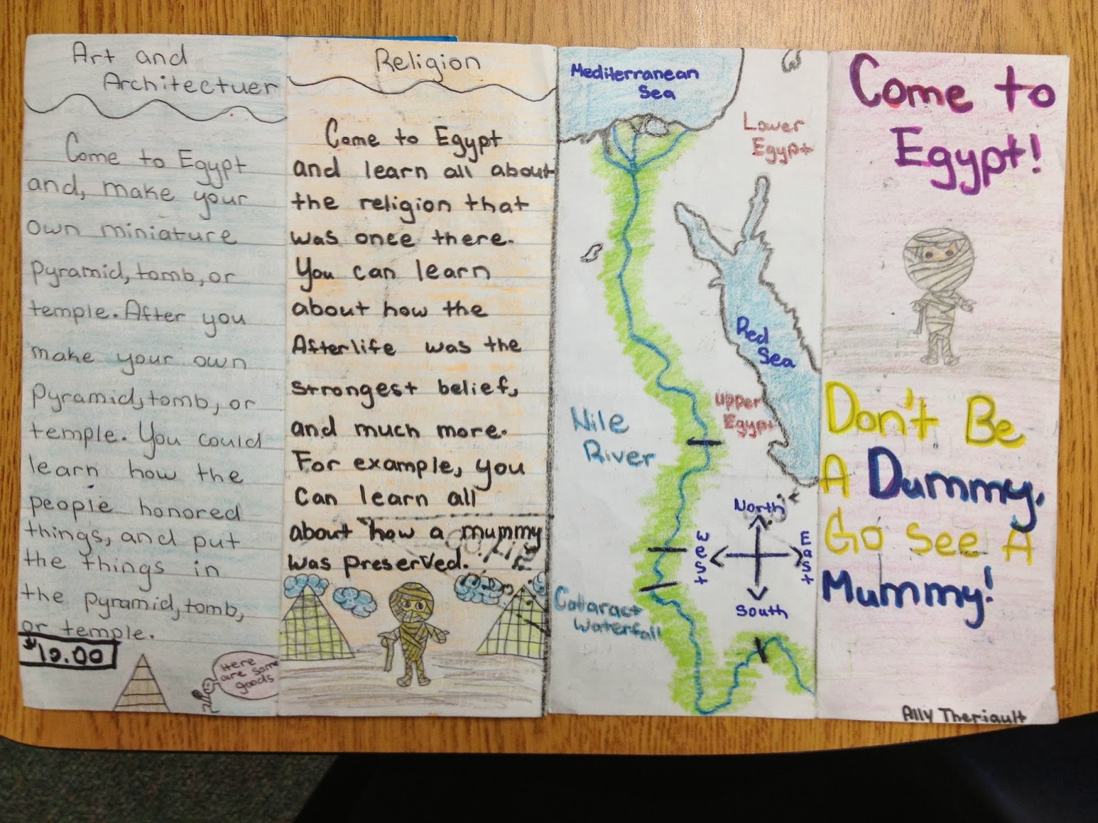Ms. Spinrod's Class: Egypt Brochures