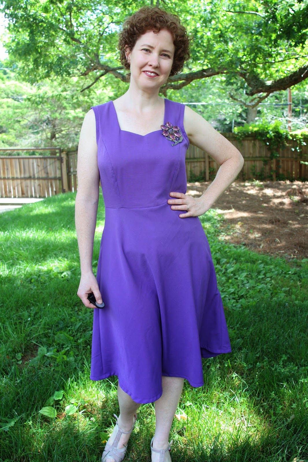 A Sewing Life: Simplicity 2174 in Thrift Store Purple