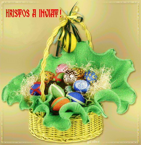 Felicitari de Paste Fericit,Hristos a Inviat, imagini gif