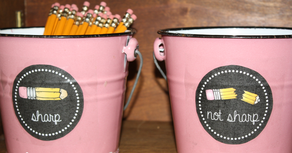 {FREE} Pencil Container Labels | Mrs. Bremer's Class