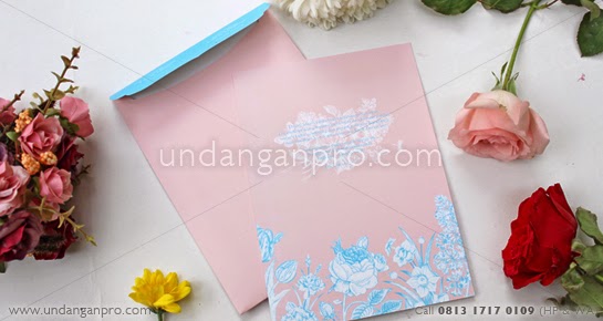 BNG006 - Undangan Softcover Floral Bunga-bunga Ungu Pastel 6 | Your Title