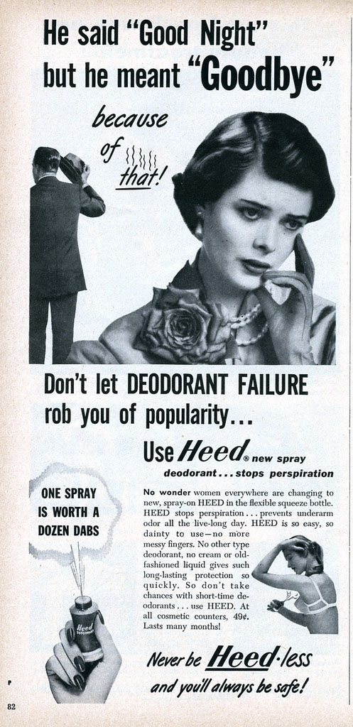 Deodorant Ads: The Shame of Body Stench - Go Retro!