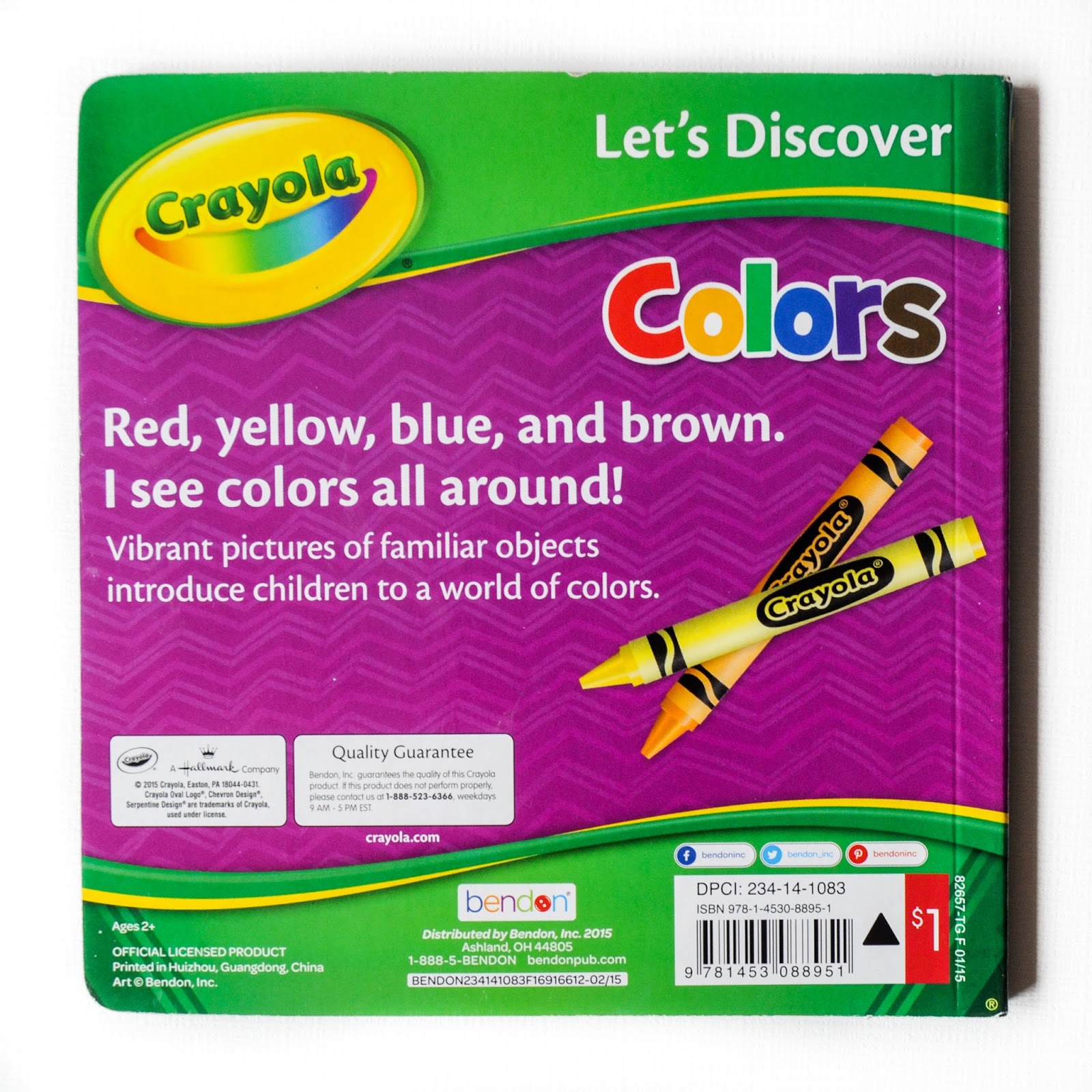 Let's Discover Crayola Education Board Books, Numbers and Colors Review ...