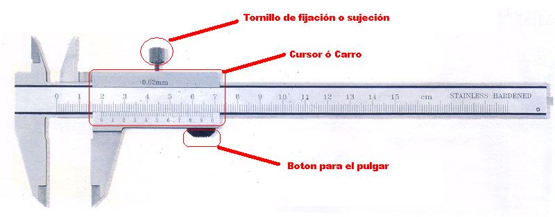 PARTES DEl VERNIER, PIE DE REY, O CALIBRADOR - EXPLICO FACIL