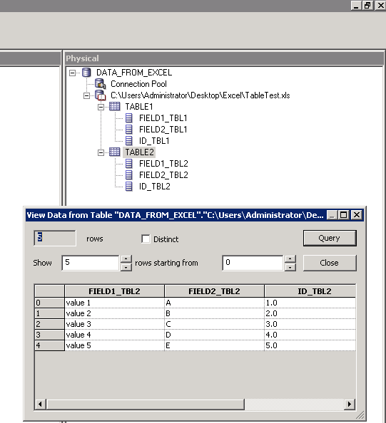 Hostile Coding: Oracle OBIEE: Use Excel files as datasource