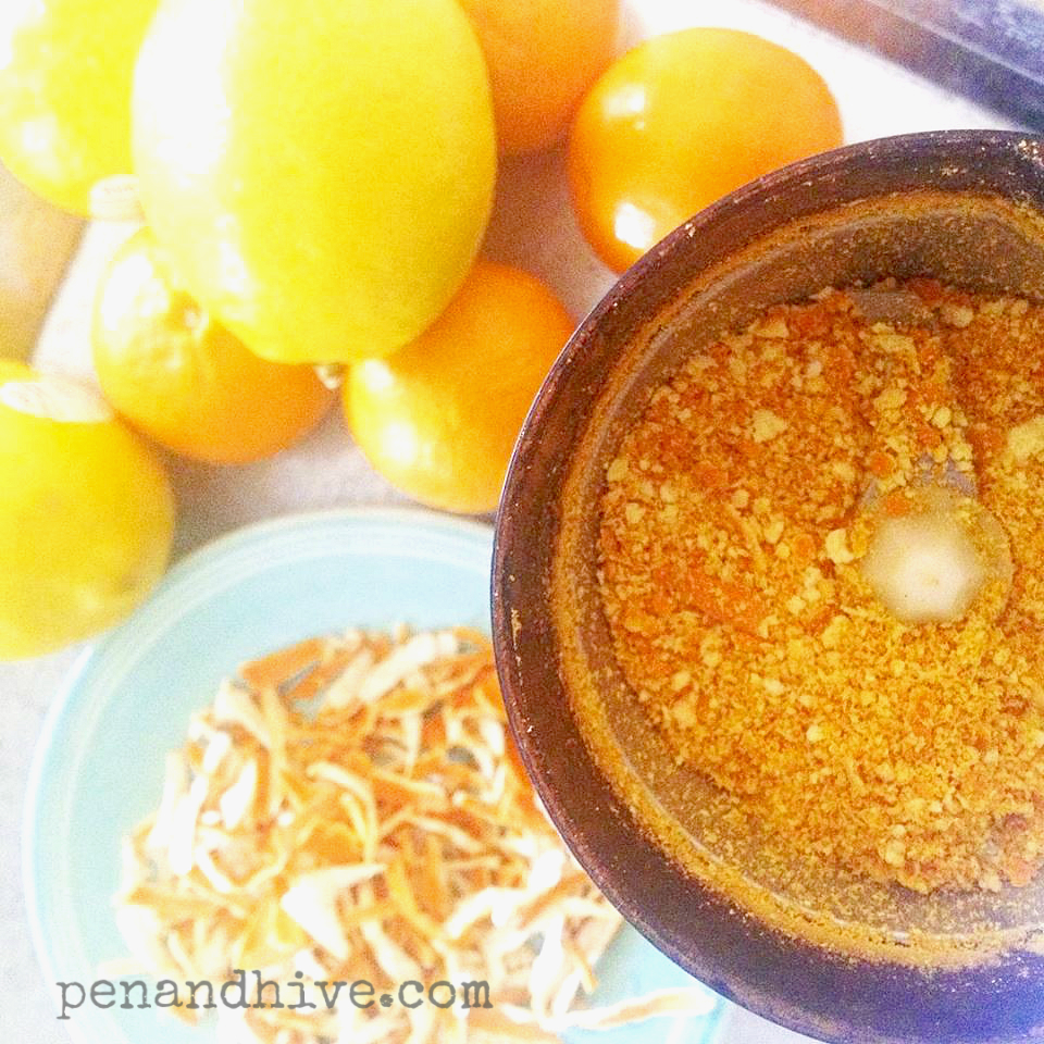 Pen & Hive: How to Make a Citrus Powder