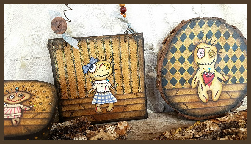 Rosanna Zuppardo: Voodoo Dolly painting