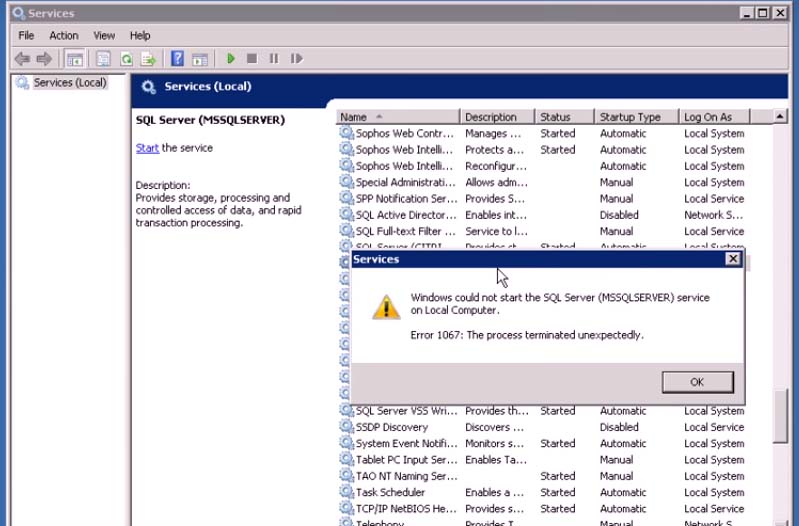 Could Not Start The Service On Local Computer Yumemble