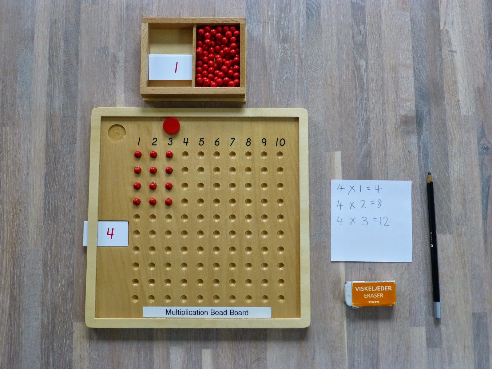 Family FECS: Montessori Activity: Multiplication Bead Board (乘法珠板 ...