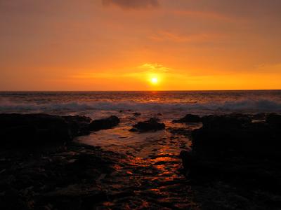 hawaiian life: Hawaiian Sunset, Kailua-Kona, Big Island, Hawaii, photo