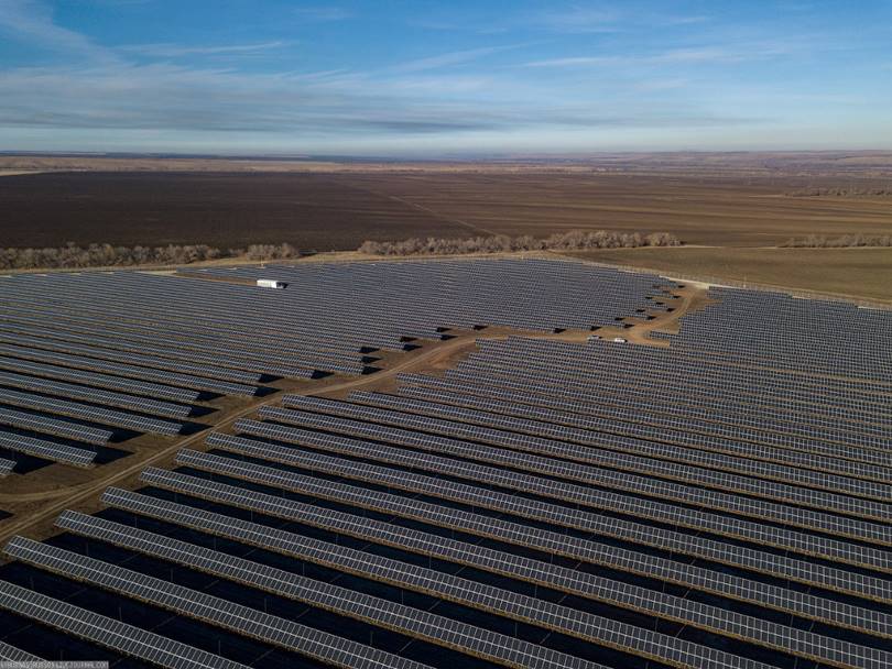 The largest solar power plants in Orenburg, Russia