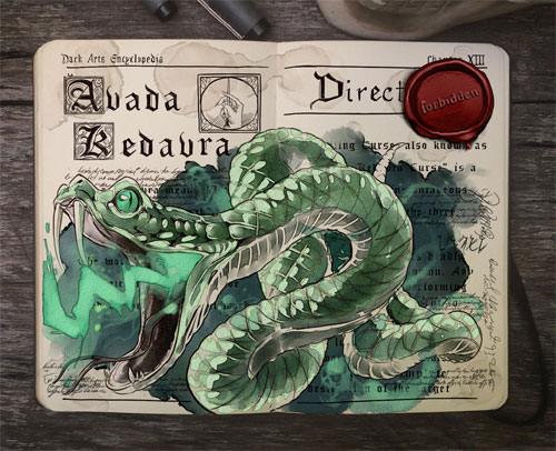 My Owl Barn: Harry Potter Journal Drawings by Gabriel Picolo