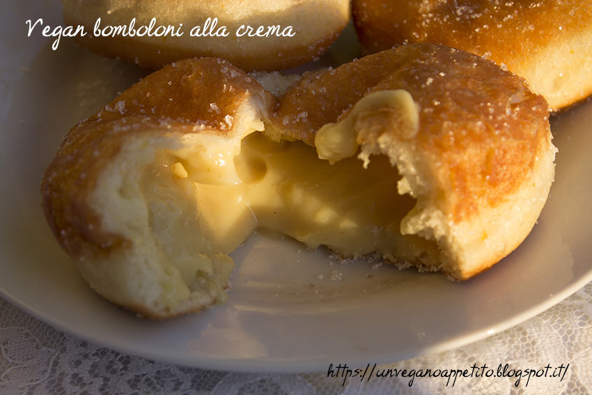 Un vegano appetito: Vegan bomboloni alla crema