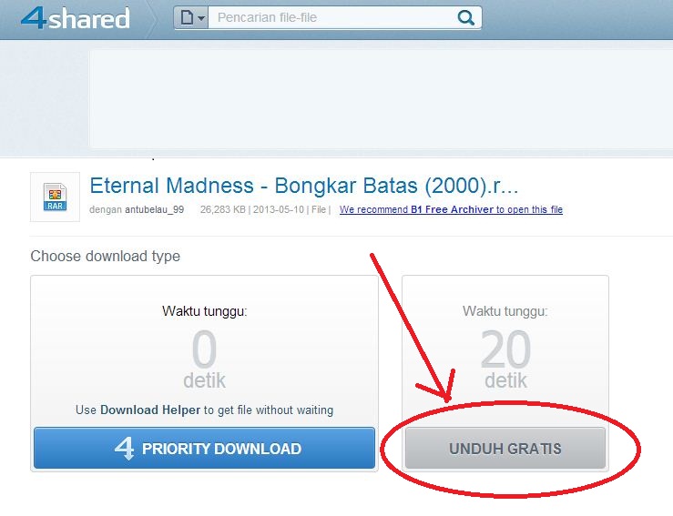 HOW TO DOWNLOAD - 4shared ~ INDONESIAN UNDERGROUND