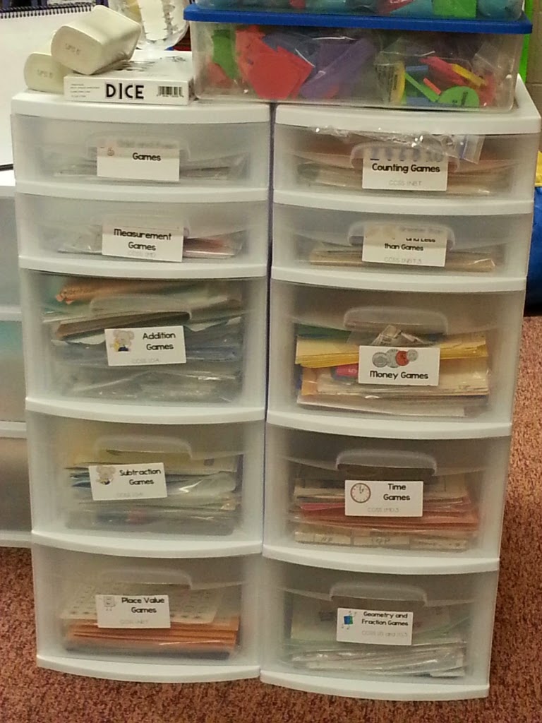 Classroom Freebies Too: Math Tub Labels