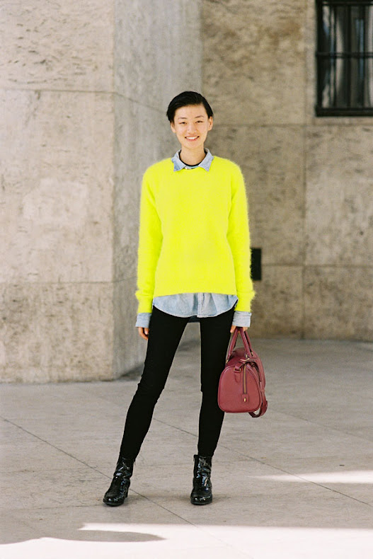 Vanessa Jackman: Paris Fashion Week SS 2013....Xiaomeng Huang