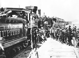 The Transcontinental Railroad: "The Last Spike" ceremony