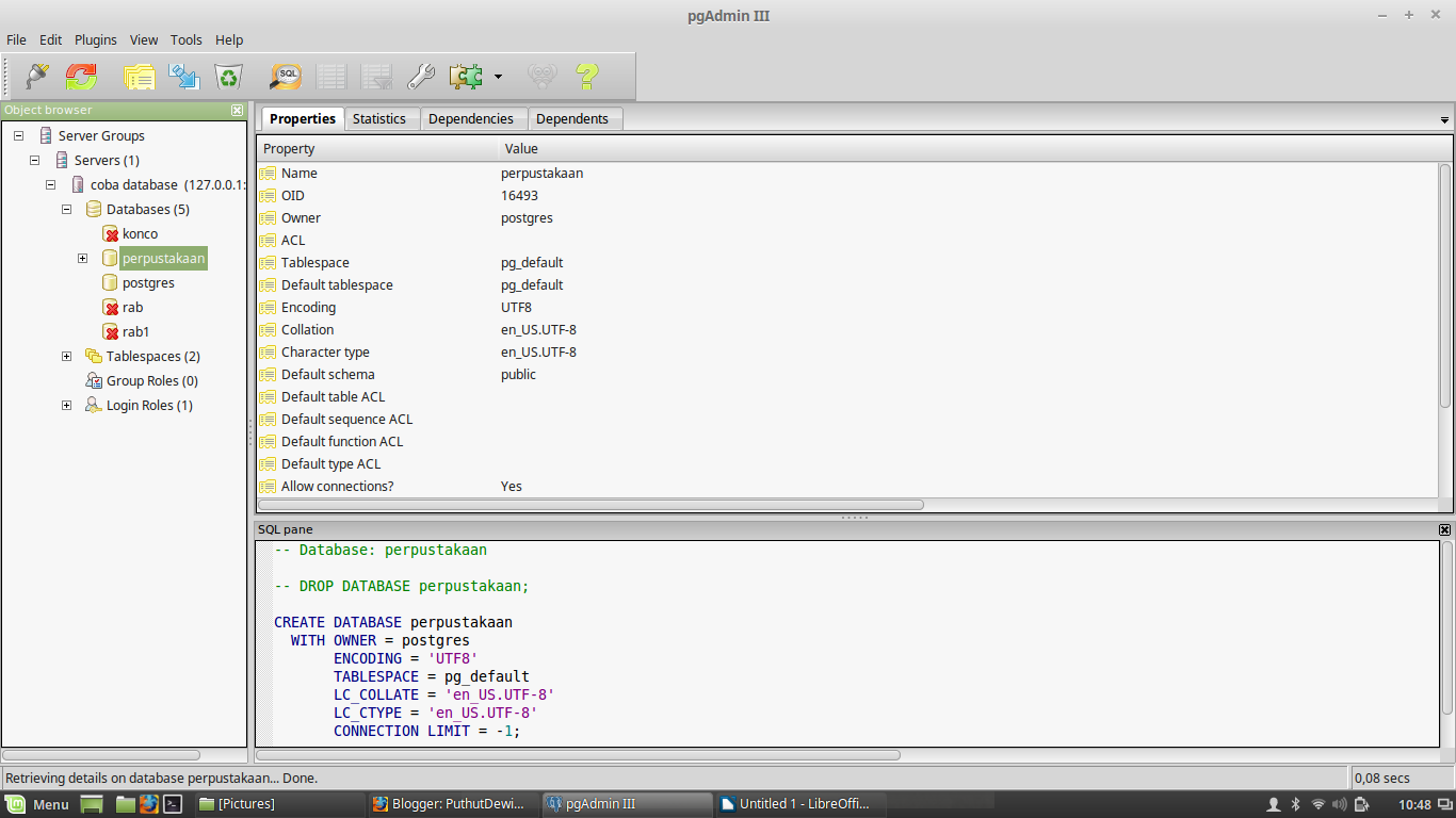 Membuat database perpustakaan dengan postgresql ~ PuthutDewi (RPL) Membuat database perpustakaan dengan postgresql ~ PuthutDewi (RPL)