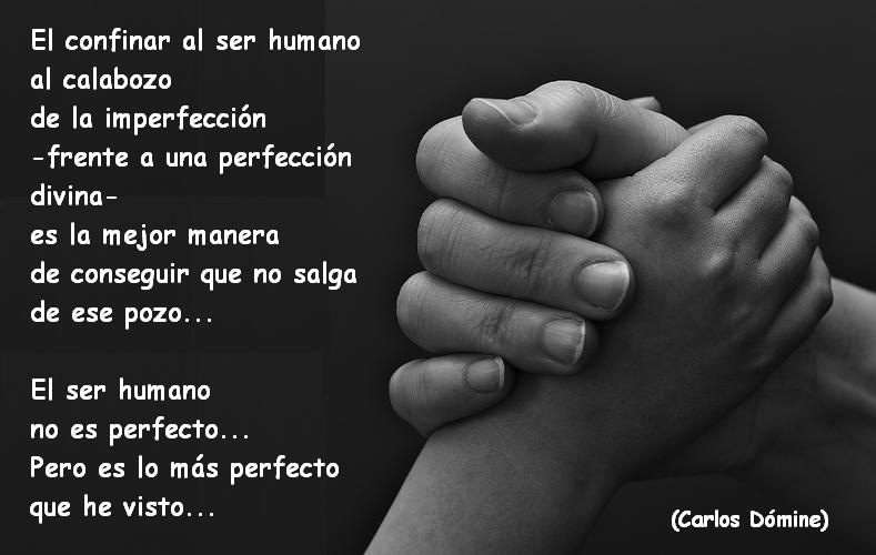 El blog de Carlos Dómine. Frases para Reflexionar: Divina imperfección