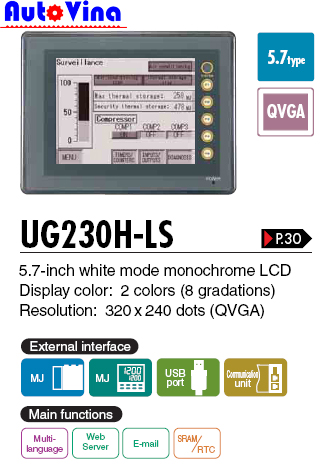 Màn hình Hmi Fuji UG230H-LS4D | Màn hình cảm ứng HMI