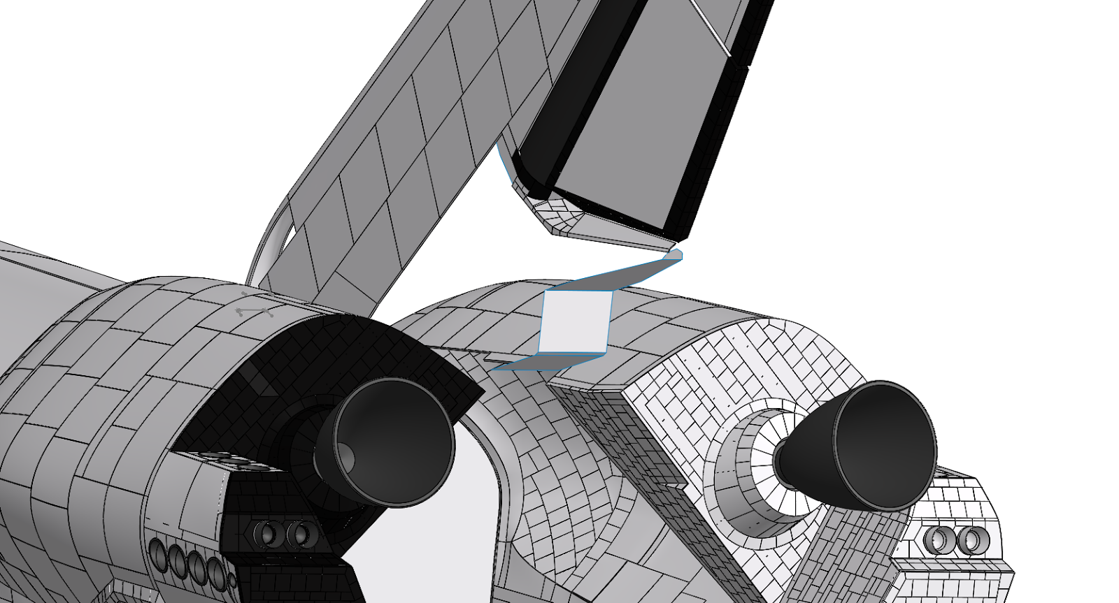 aviação experimental: NASA SPACE SHUTTLE(ONIBUS ESPACIAL) RS-25, RUDDER ...