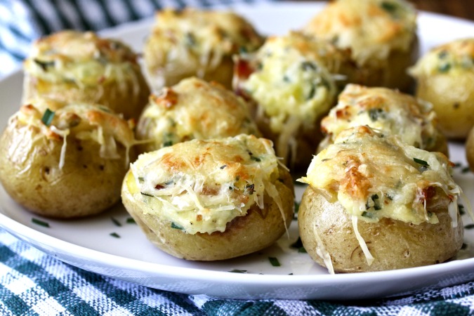 Mini Twice-Baked Potato Appetizers | Karen's Kitchen Stories