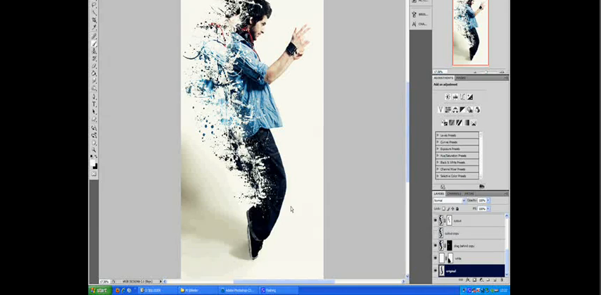Photoshop tutorial on dispersion effect ~ Photoshop Tutorials