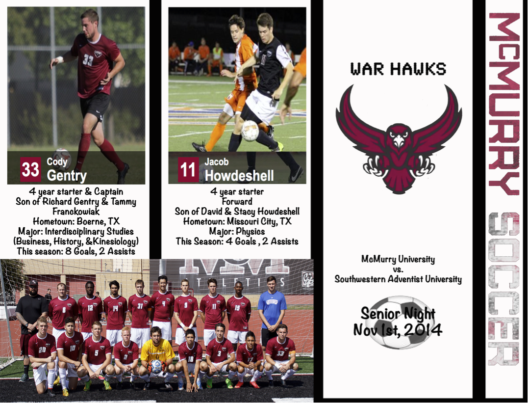 Computer Graphics: Senior Night Brochure