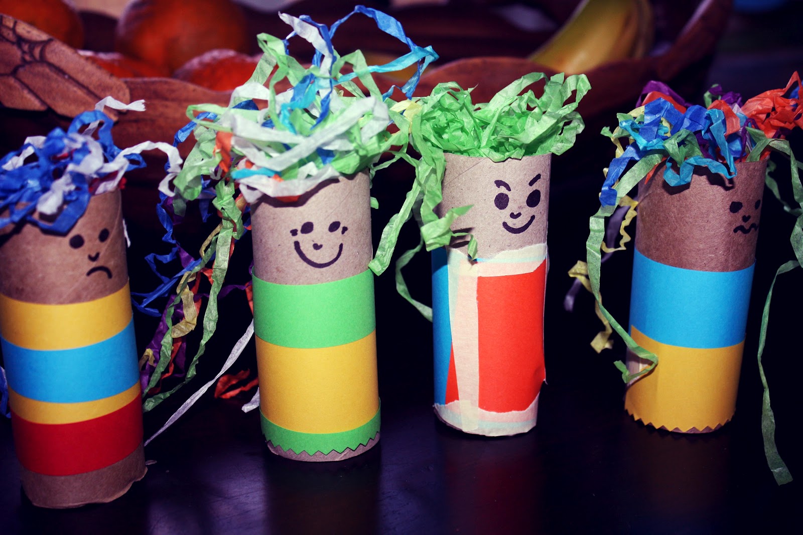 Sassy’s Sanity: hair styling toilet roll people - Thinking Cap Thursday