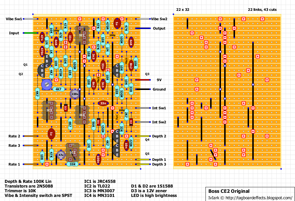 Guitar FX Layouts: Boss CE-2